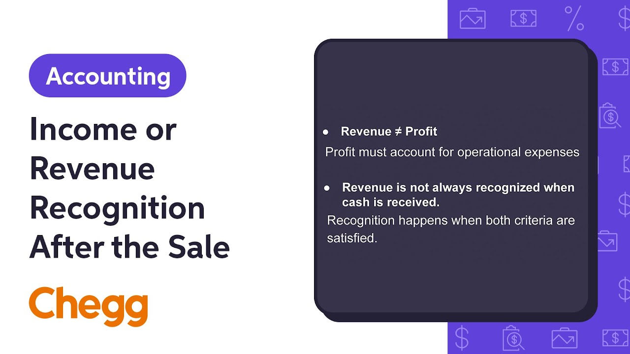 Income or Revenue Recognition After the Sale | Financial Accounting