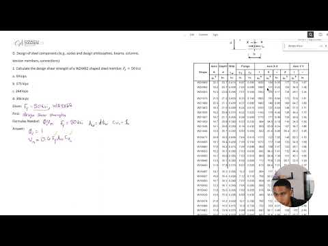 FE Review - Structural Engineering - Design of steel components