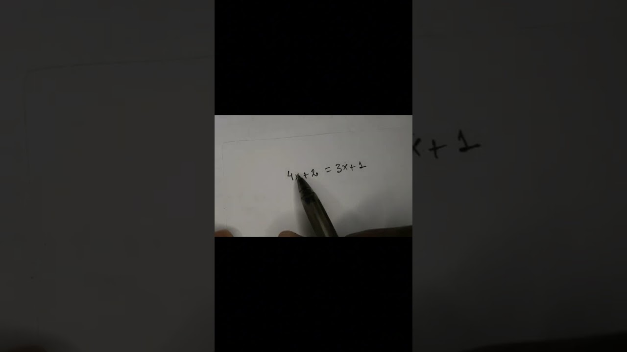 equação linear e seus elementos #algebra #equação #short