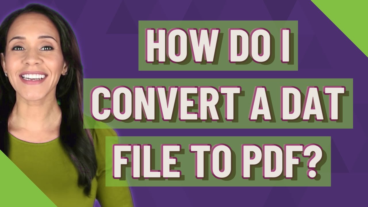 How do I convert a DAT file to PDF?