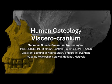 Human Osteology, Viscerocranium & Orbit, Dr. Mahmoud Shoaib {Arabic}