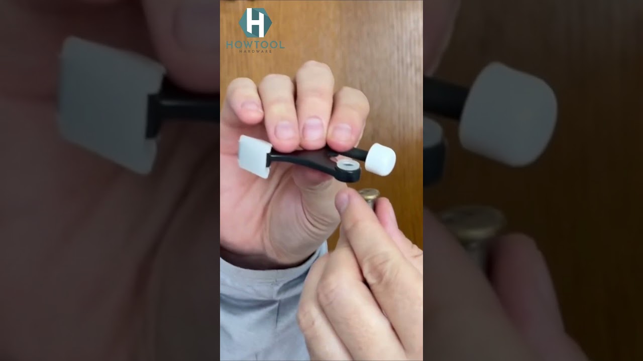 How to install a Hinge Pin Door Stop? 🛠️ #howtool #howtoolhardware #diy #doorstop #doorstopper