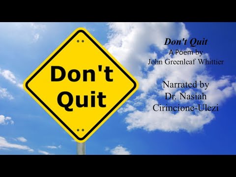 Don't Quit