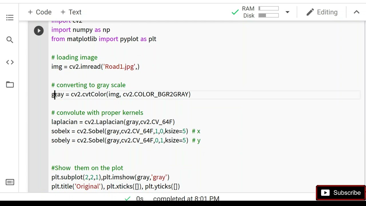Basic Image Processing Using  Python Tutorial 11 ( Laplacian, Sobel, Canny Edge Detector )