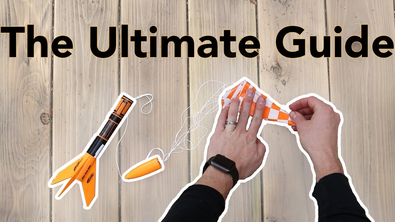 How to fold a model rocket parachute