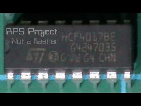HCF4017B Decade Counter (not a flasher)