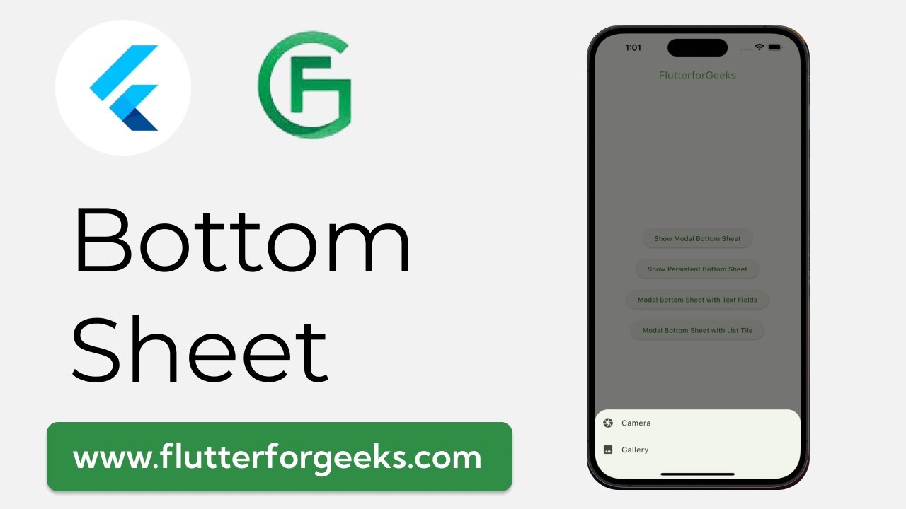 Flutter Bottom Sheets: A Comprehensive Guide with Examples