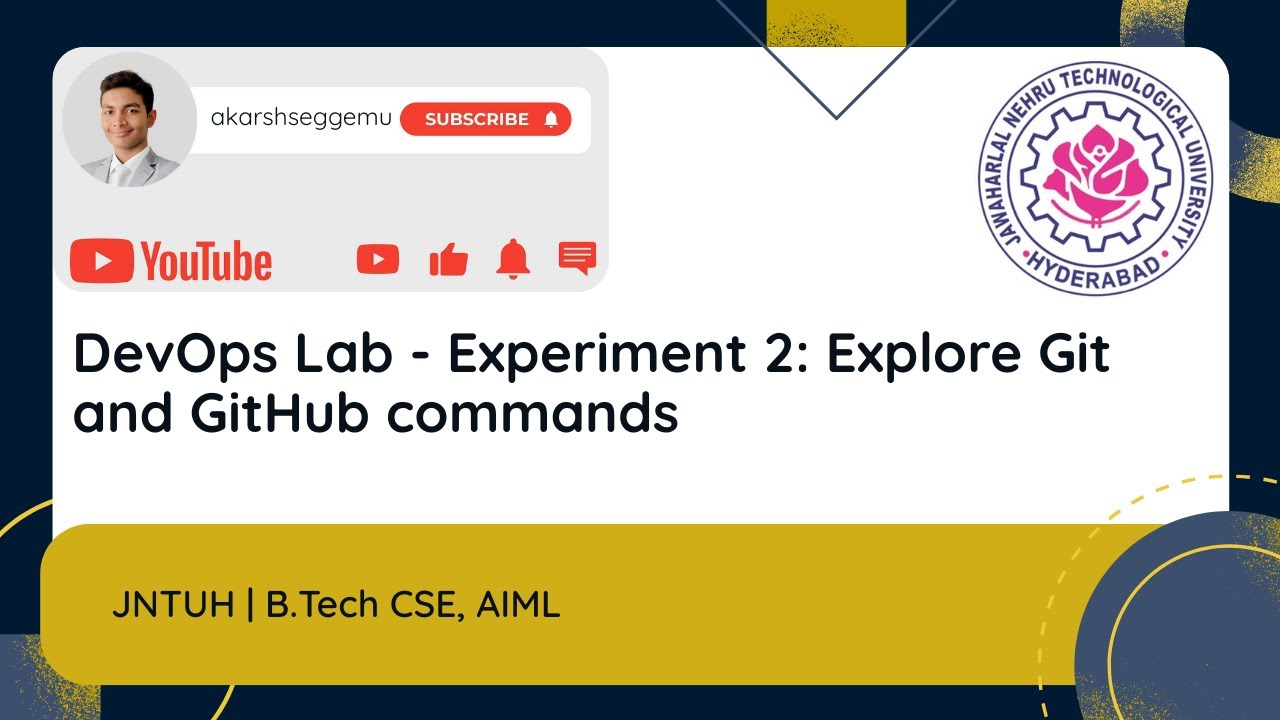 DevOps Lab | Experiment 2 - Explore Git and GitHub commands
