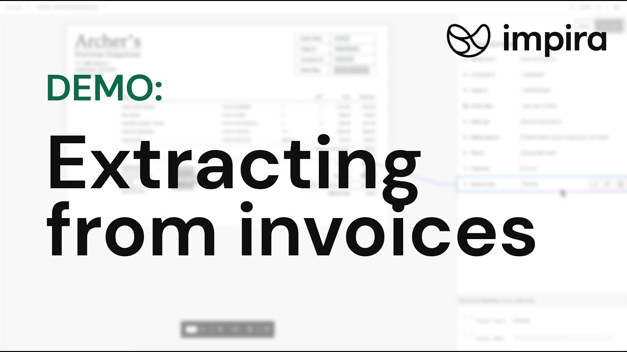 Demo: Extracting from invoices