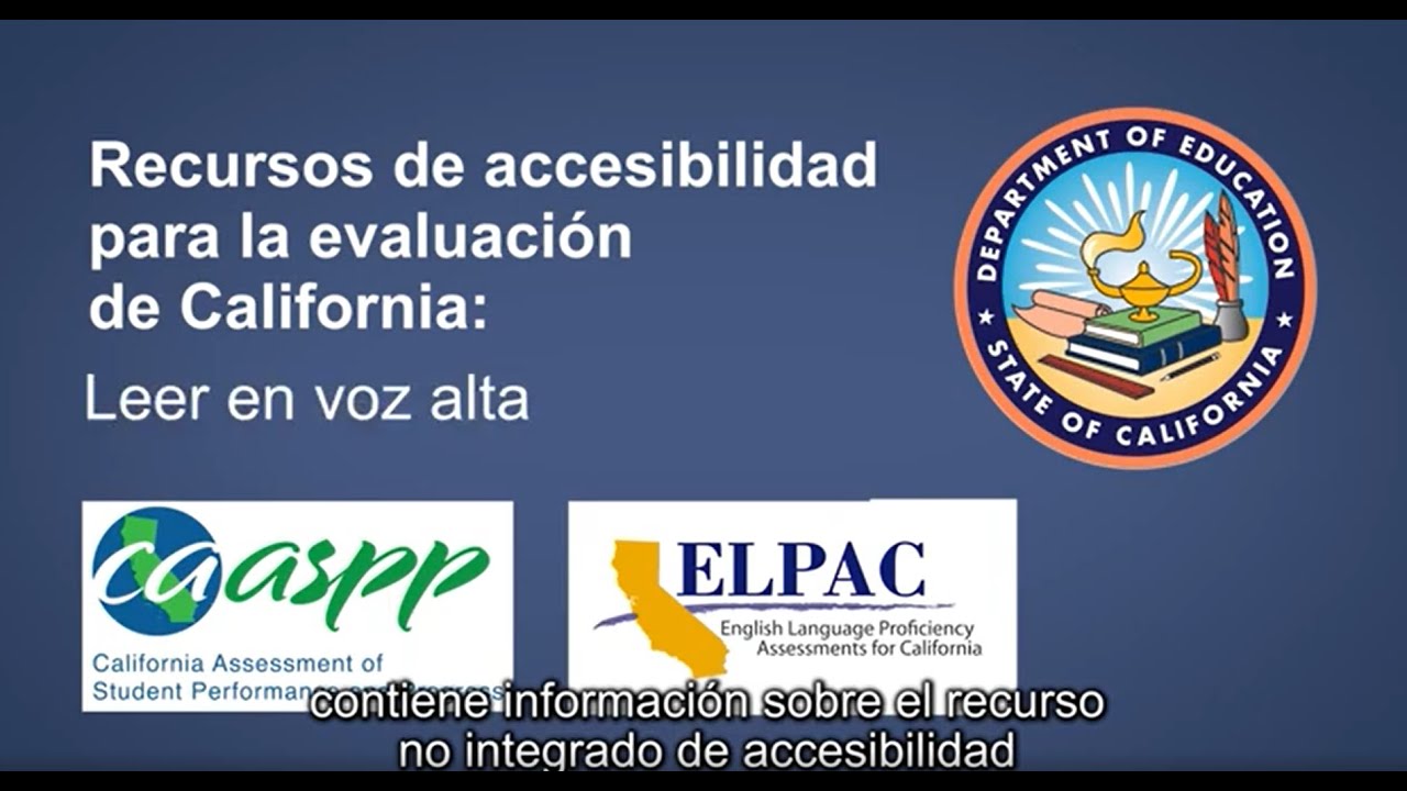 (Español) CA Accessibility Resource: Read Aloud