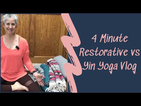 What is the Difference between Yin & Restorative Yoga? | 4 Minute Vlog