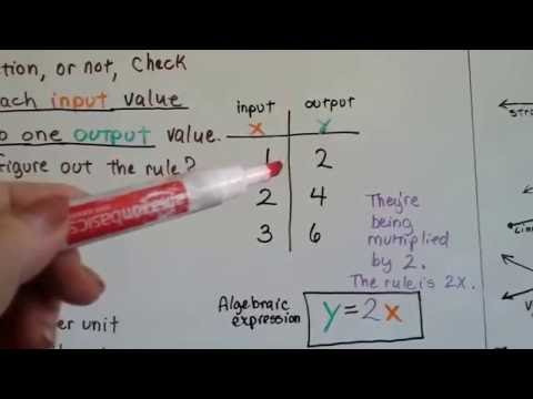 Grade 8 Math #6.1a, Functions - Understanding Types of Function relationships