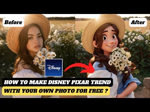 How to turn your photo into Disney Pixar | How to Transform a Real Photo into 3D Pixar | Pixar trend