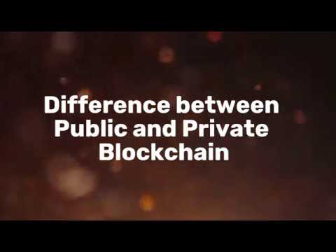 Difference between public and private blockchain