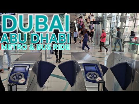 DUBAI to ABU DHABI UAE Public Transport - Dubai to Abu Dhabi Bus Ride (2.28.25: 4K-UHD)
