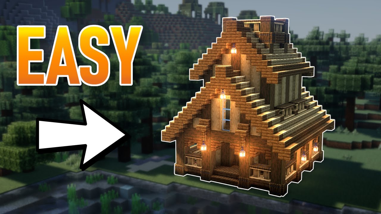 Massive Wooden Hut Build in Minecraft | Musacraft #minecraft - マイクラビルダーズ