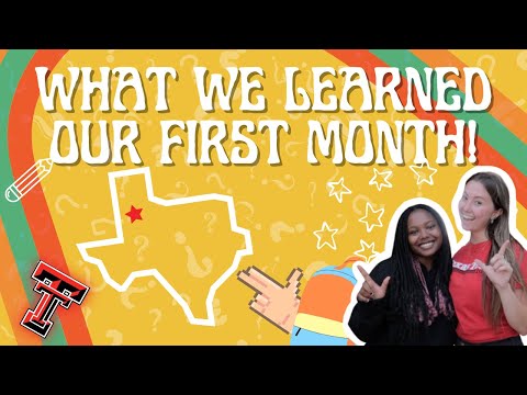 10 Things We've Learned In Our First Month | Texas Tech Vlog Squad