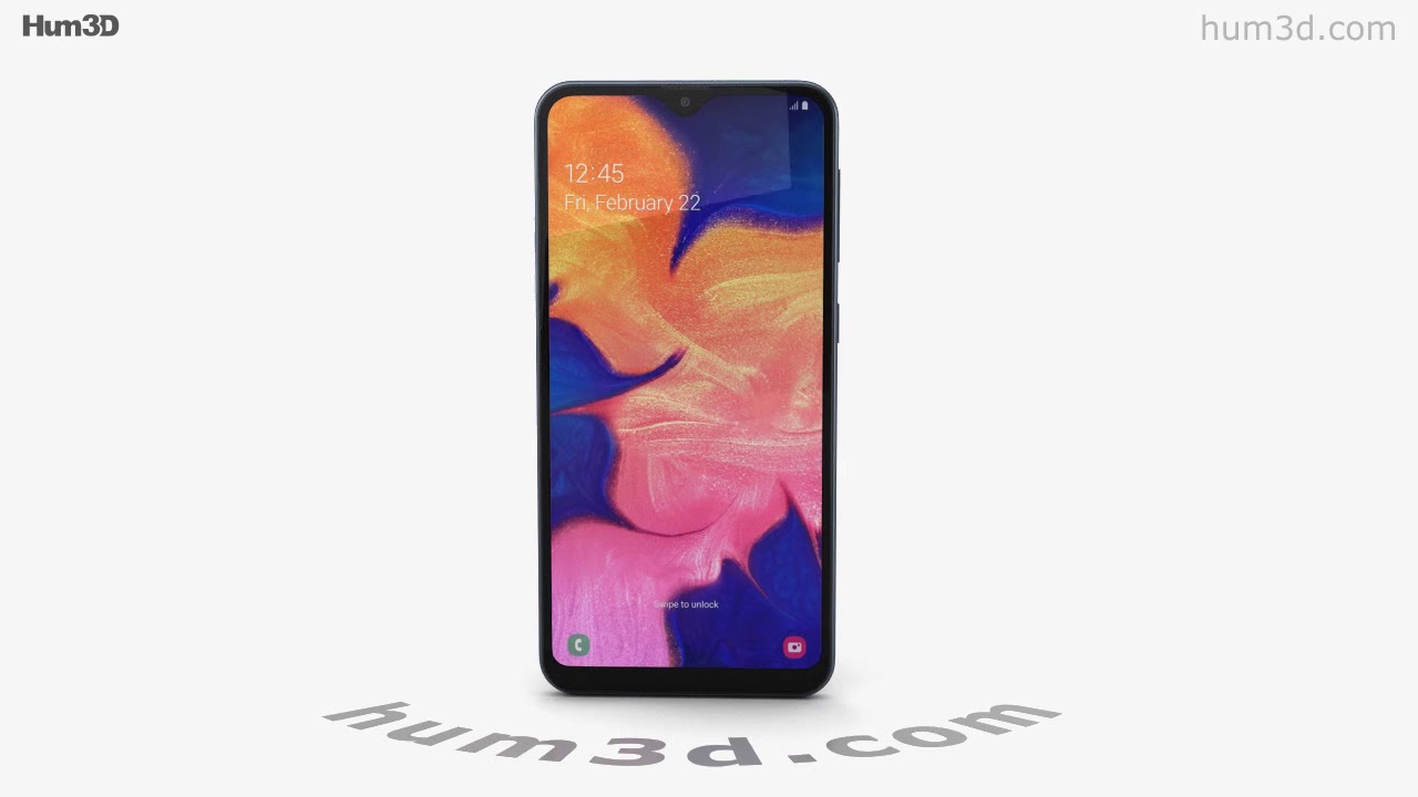 Samsung Galaxy A10 Black 3D model by 3DModels.org