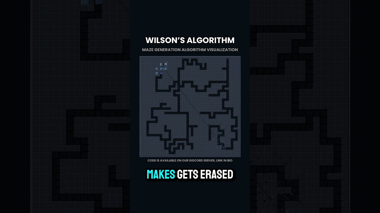 Wilson's Algorithm. #algorithm #computerscience #coding #gamedev #dev #fyp