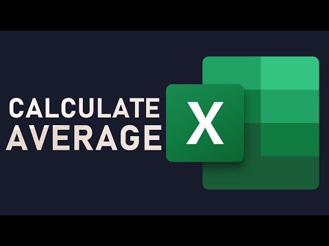 How To Calculate Average of Rows & Columns - MS Excel