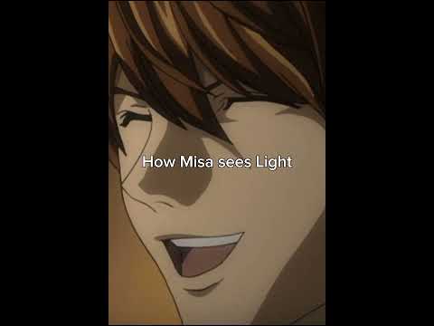 How Misa sees Light😇 VS 😈how he really is #deathnote #lightyagami #misaamane