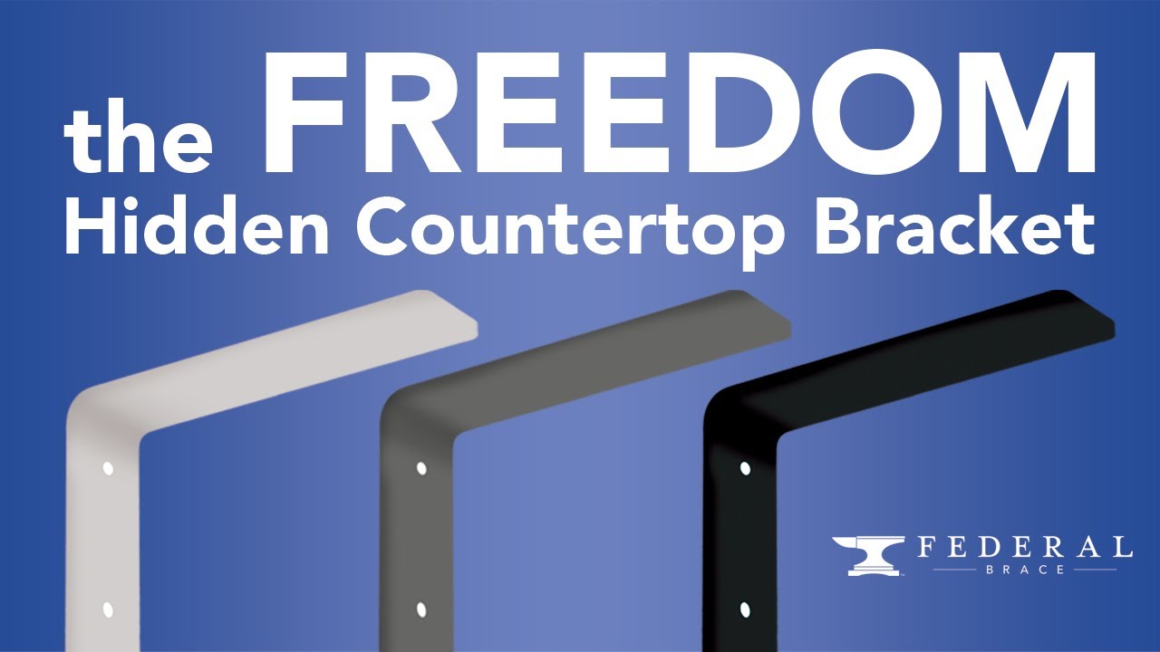 Freedom Hidden Countertop Bracket: Invisible Countertop Support