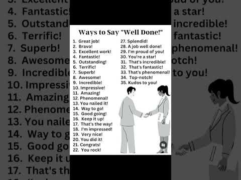 well done synonyms