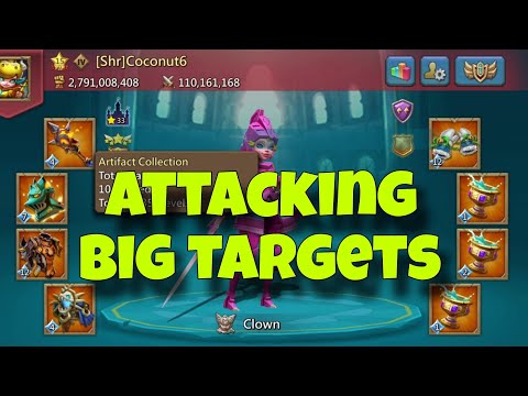 Lords Mobile - Castle rallies. Mythic gear is under attack. Blasting big comps with DOM account