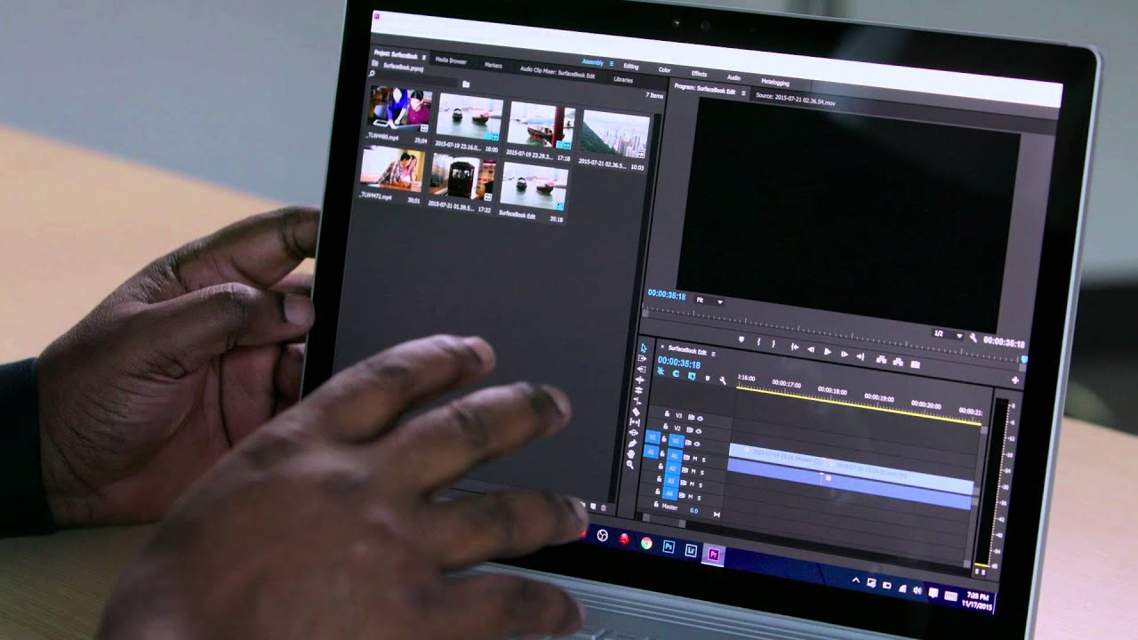 How to Take Advantage of Adobe Premiere Pro CC on Microsoft Surface Book