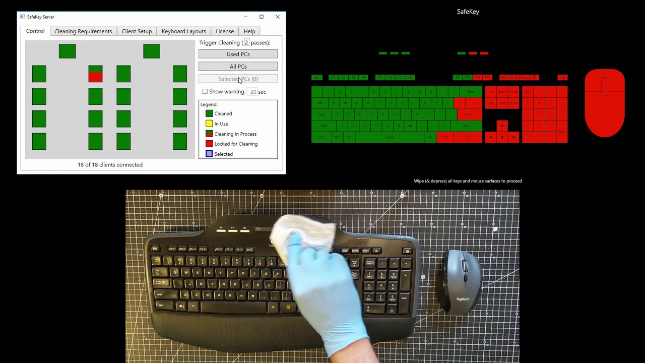 SafeKey Shared Computer Cleaning Software for 2020