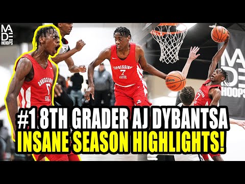 #1 8th Grader 6'7" AJ Dybantsa Insane Season Highlights!