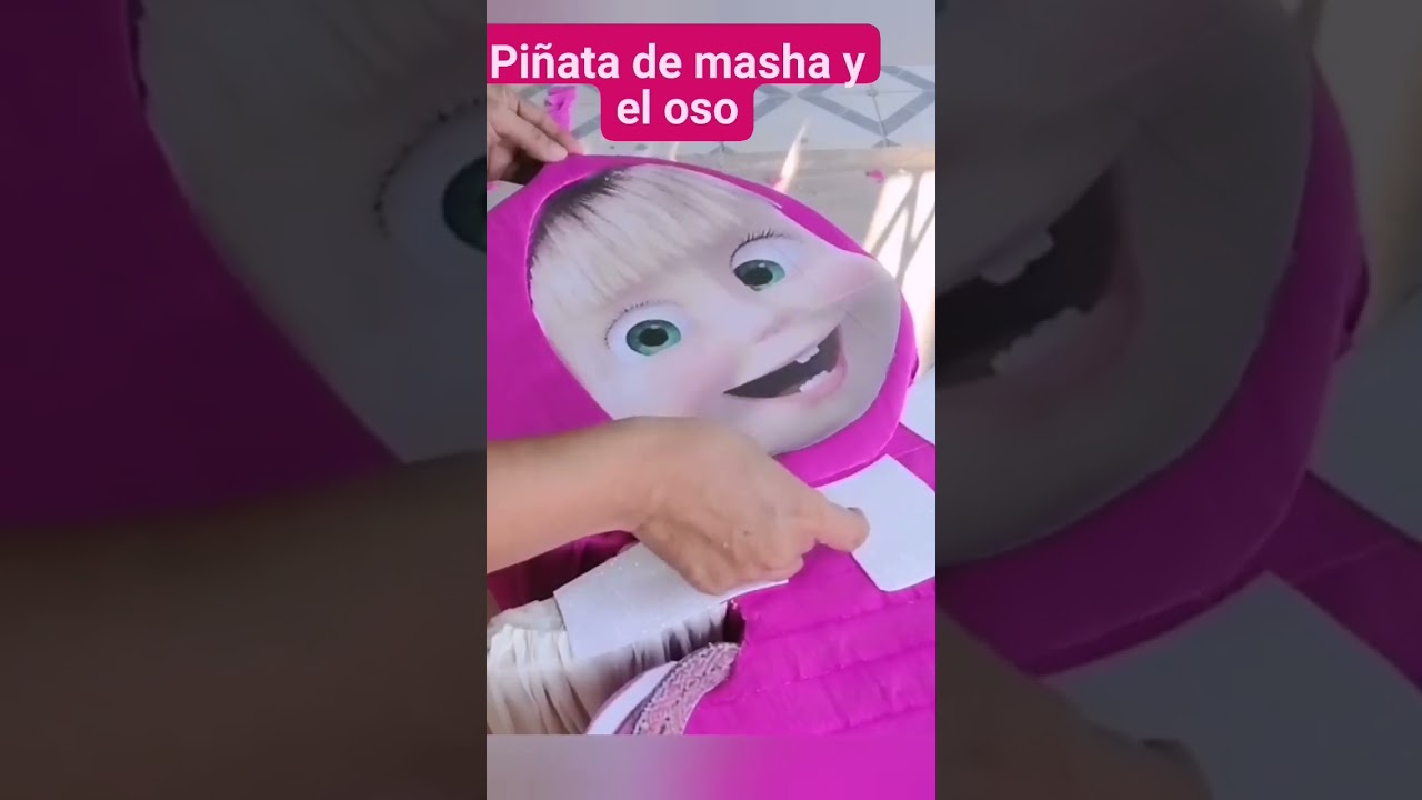 piñata de masha y el oso #piñatas #piñata #viral #piñateria