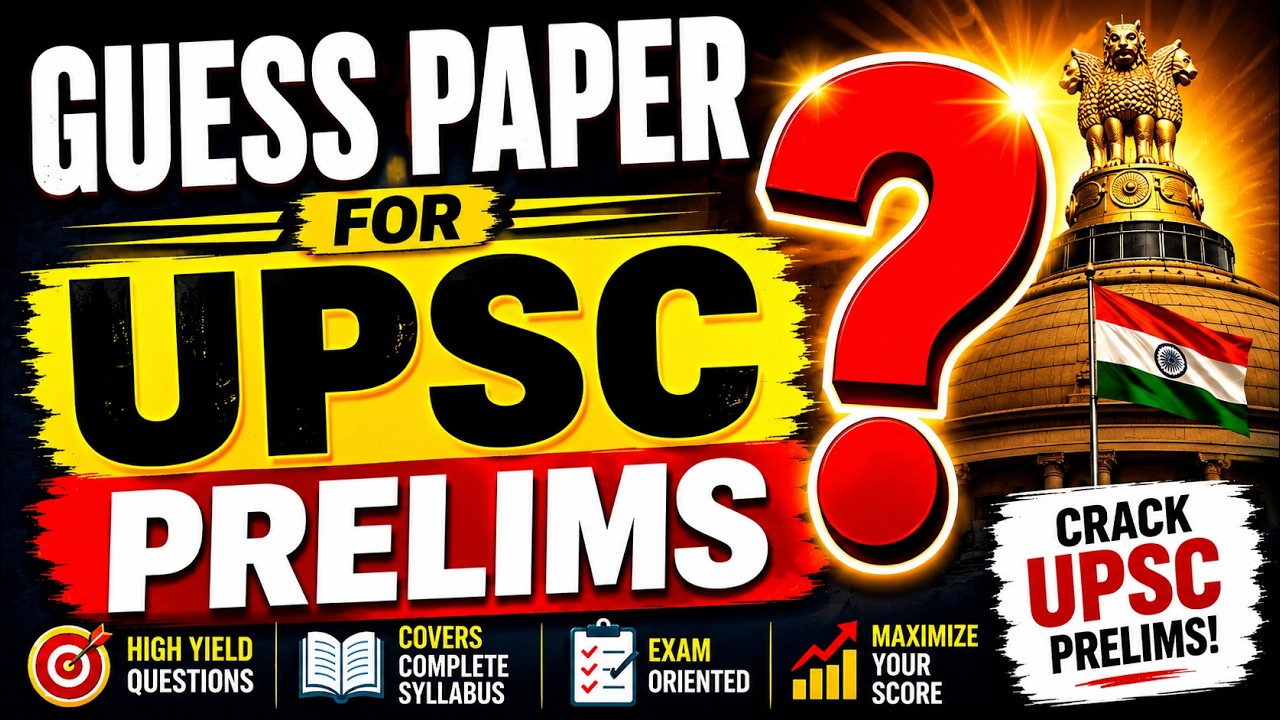 UPSC PRELIMS 2026 GUESS PAPER  #upsc  #upsc2026