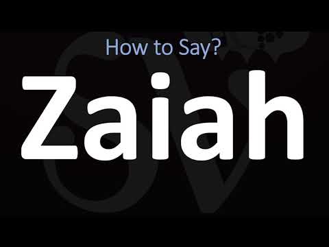 How to Pronounce Zaiah? (CORRECTLY)