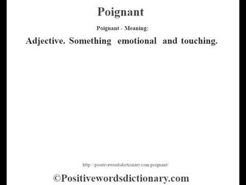 Poignant definition | Poignant meaning