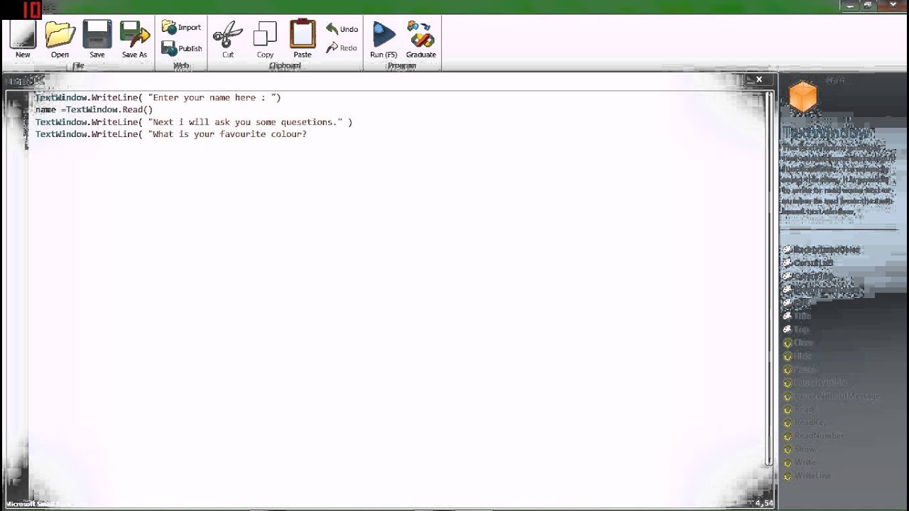 Small basic learn to code: ep 1, basic commands