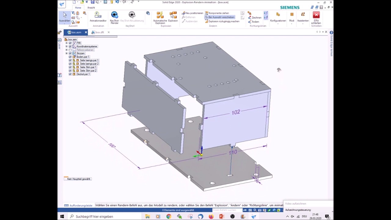 Solid Edge Tutorial 11 Explosionsdarstellung