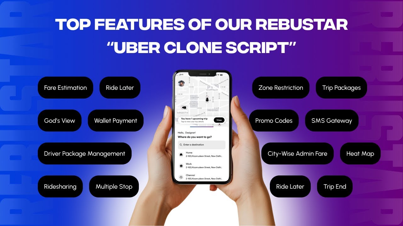 Top Features Of Uber Clone Script (RebuStar) - Abservetech