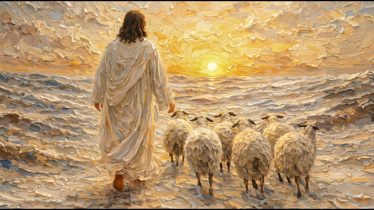 4K Jesus Christ Shepherd Oil Painting | Christian Frame TV Art | Faith Gallery Screensaver