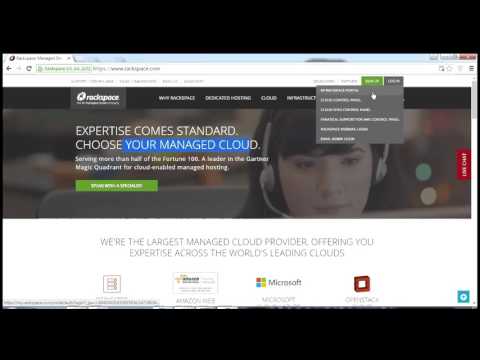 How to login in Rackspace account online