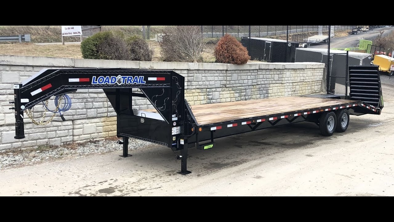 Load Trail 102x25+5 Gooseneck Flatbed Deckover 14000# GVW GH0230072-FWR