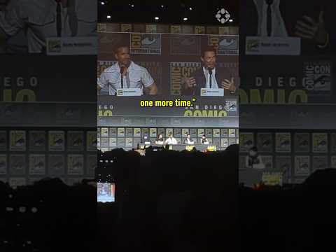 Hugh Jackman made Hall H play the first ever Deadpool footage twice! #sdcc #deadpool #wolverine