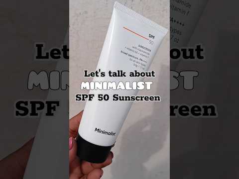 Minimalist Sunscreen#minimalist#sunscreen#review#ytshorts#ashortaday#shorts