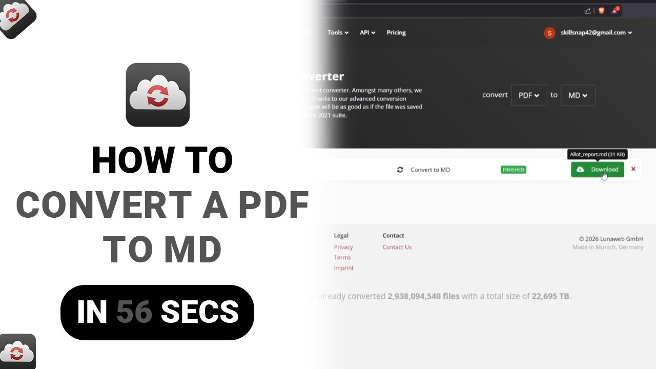 How to Convert A PDF To MD on Cloud Convert [NEW]