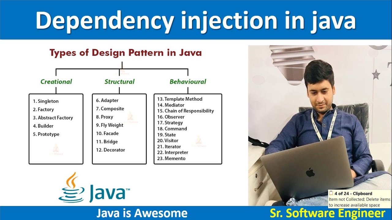 Dependency injection using Constructor and method in java