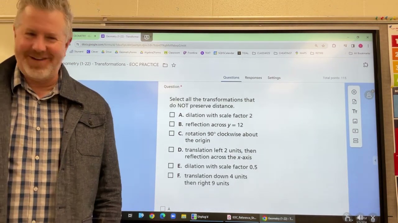 Geometry 1-22 Transformations Part 1 - EOC Review