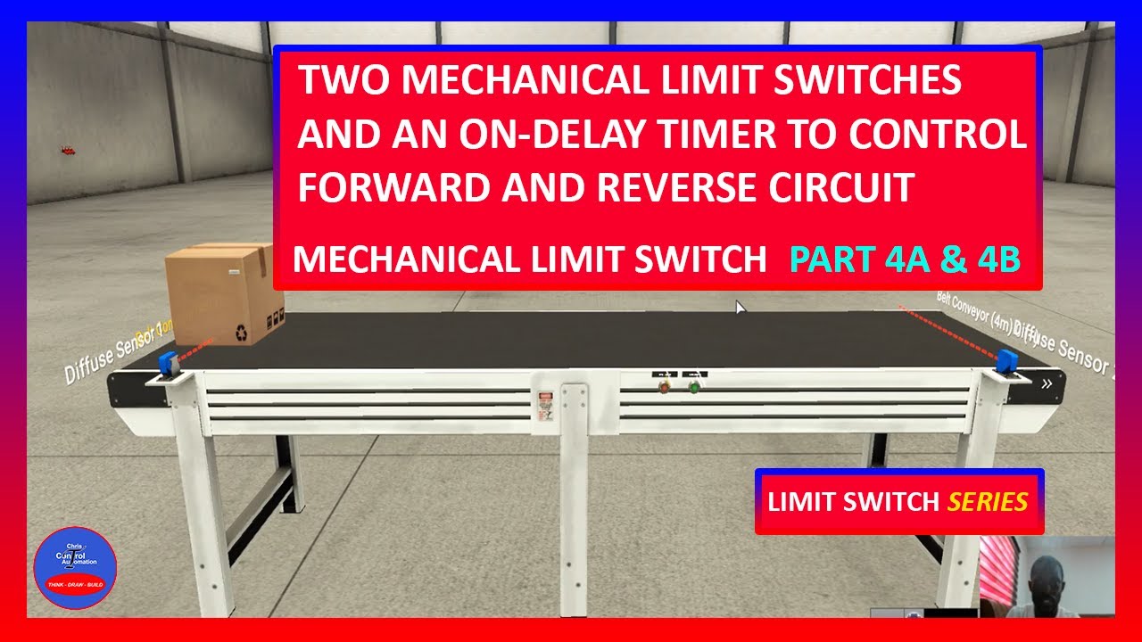 TWO LIMIT SWITCHES AND ON-DELAY TIMER IN FORWARD AND REVERSE CIRCUIT | (PART 4) OPERATION