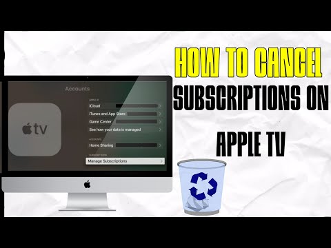 How to cancel subscription on APPLE TV