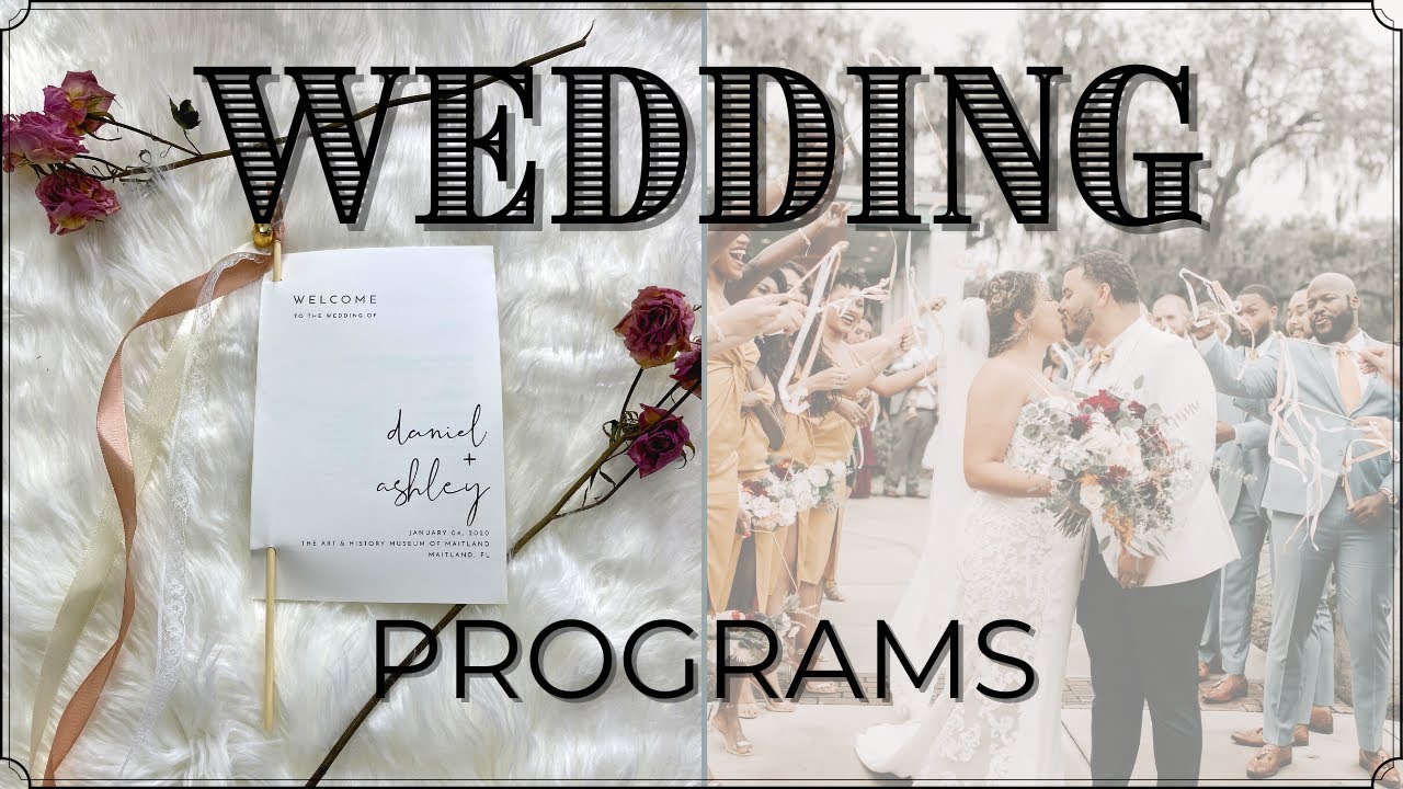 Where to Get Wedding Program Templates