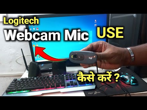 How to use Logitech Webcam Mic in PC Laptop | Logitech Web Camera Mic Setup in PC